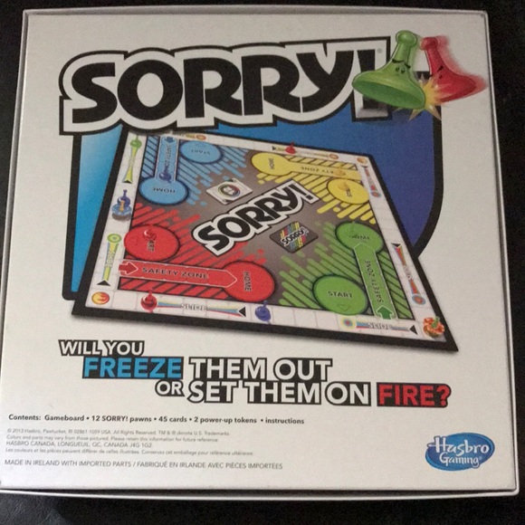 Hasbro | Other | Hasbro Sorry Board Game | Poshmark